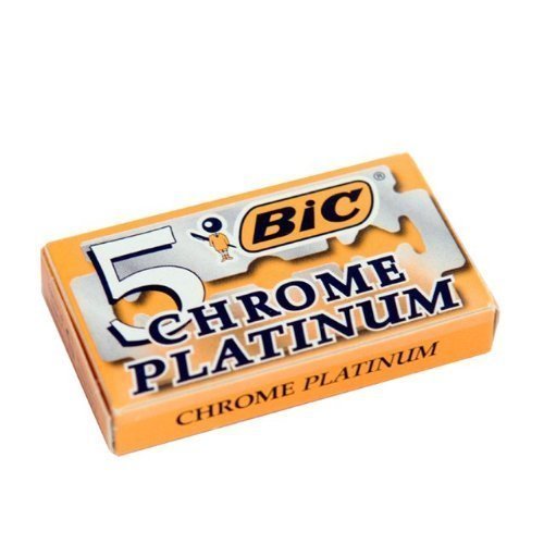 Buy BIC Chrome Platinum Double Edge (DE) Razorblade - 100 Blades Online.