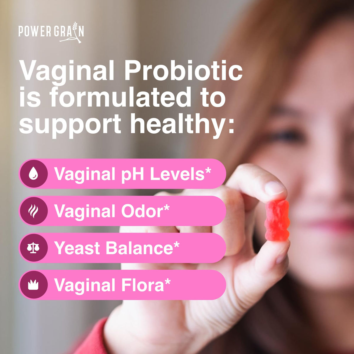 Buy Original PG-URO Vaginal Probiotics Gummies for Women – 5 Billion ...