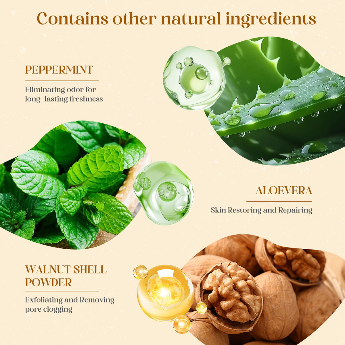 Buy Original Oat Armpit Detox Scrub 8.8 oz with Peppermint, Aloe Vera ...